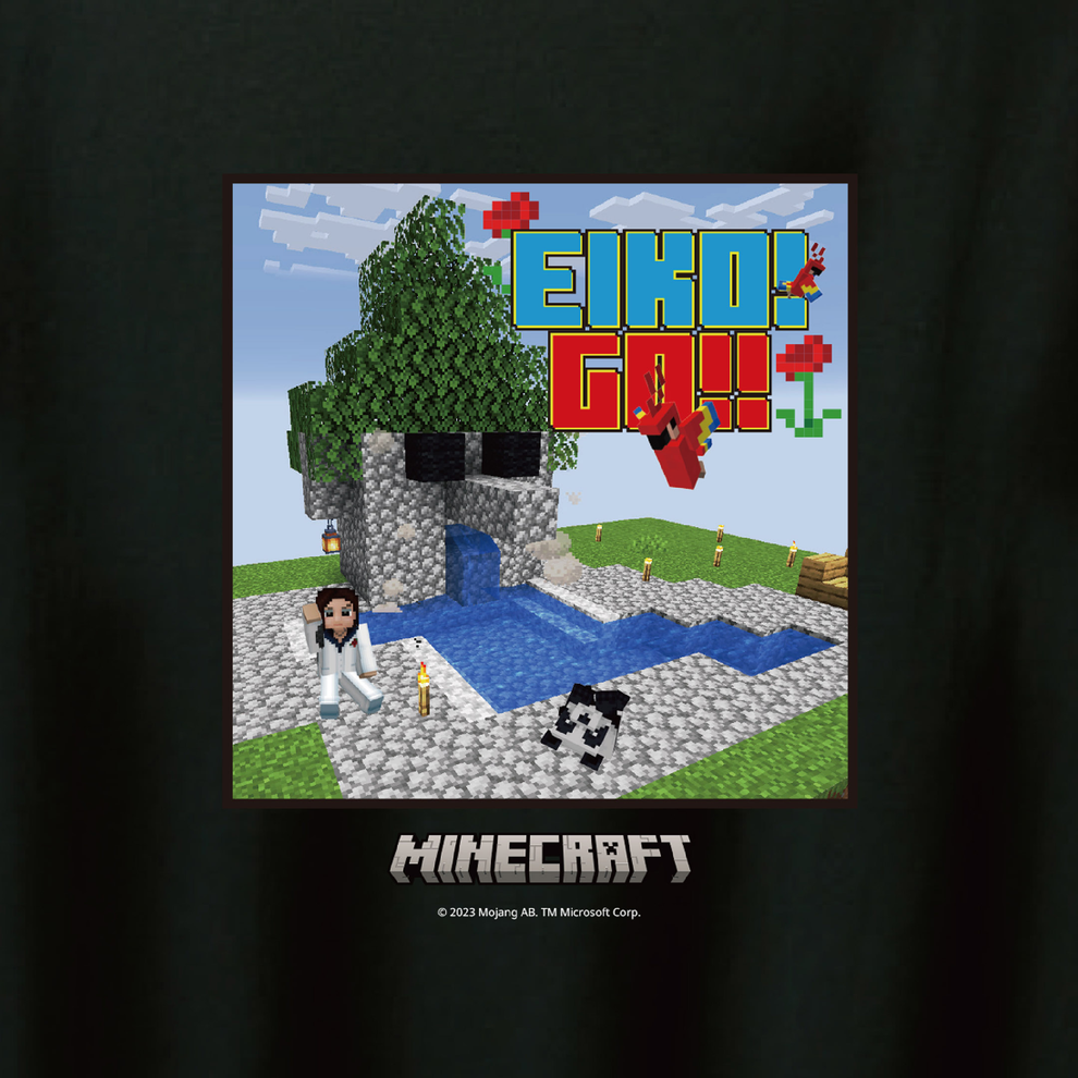 【EIKO!GO!!】マインクラフトTシャツ ブラック【狩野英孝】 – .1